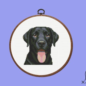Black Labrador Cross Stitch Pattern | Set of 3 Dog Cross Stitch Pattern ...