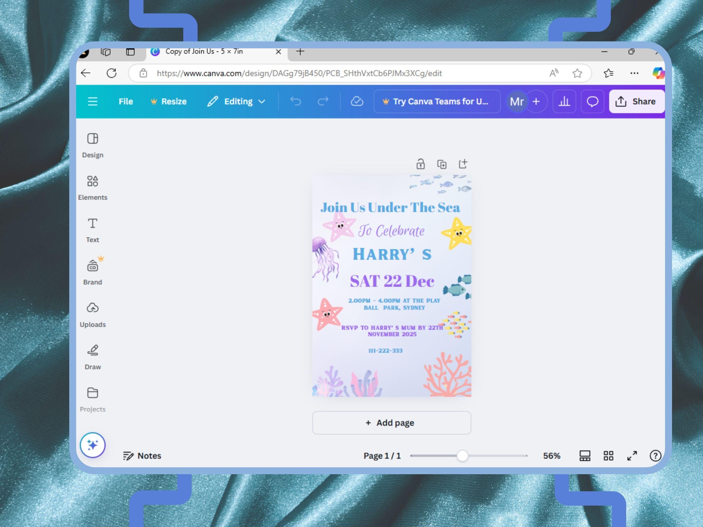 Editable Birthday Party Invitation Template | Printable Birthday Invite ...