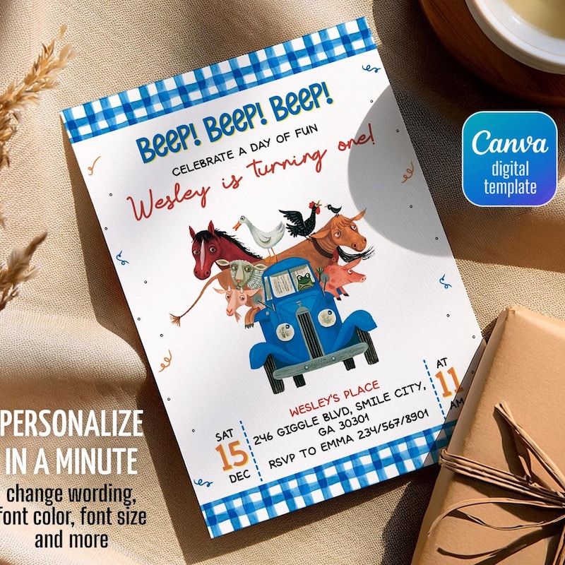 Animal Birthday Party 1st - Etsy