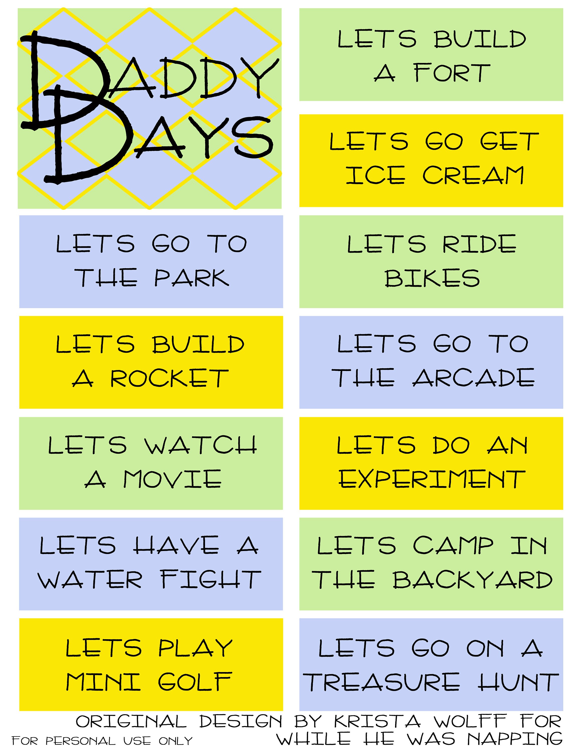 Date Jar for Daddy and Daughter or Father and Son Quality Time Activity ...