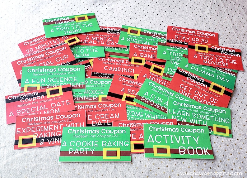 Kid's Christmas Coupons Stocking Stuffer - Give the Gift of Time With ...