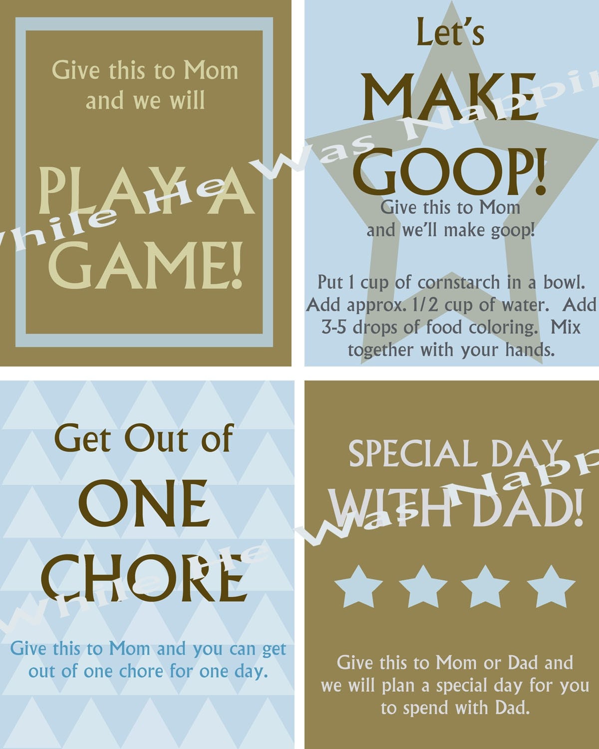 Blue Themed Activity Coupons for Kids | Kids Activities | Kids Activity ...