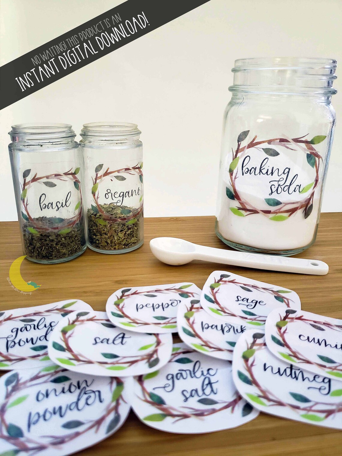 Editable Pantry Labels for Kitchen Organization | Canister Labels ...