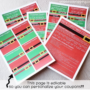 Kid's Christmas Coupons Stocking Stuffer - Give the Gift of Time With ...