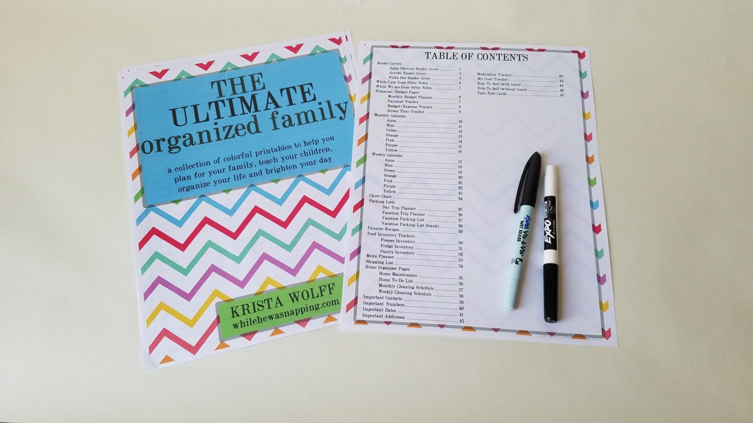 The Organized Family Binder Kit Printable Household Organizer, Home ...