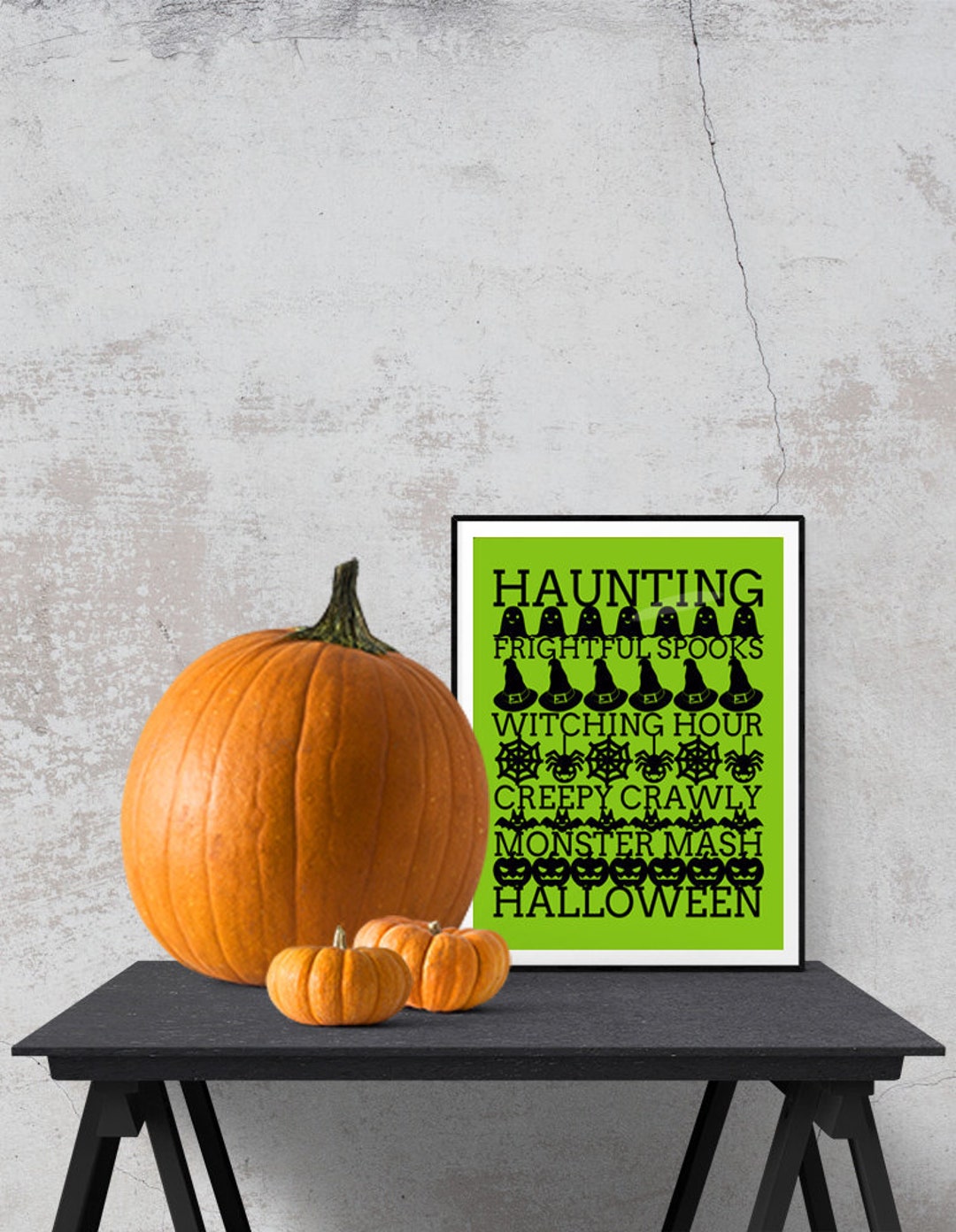 Halloween Subway Art Printable | Halloween Typography | Halloween Wall ...