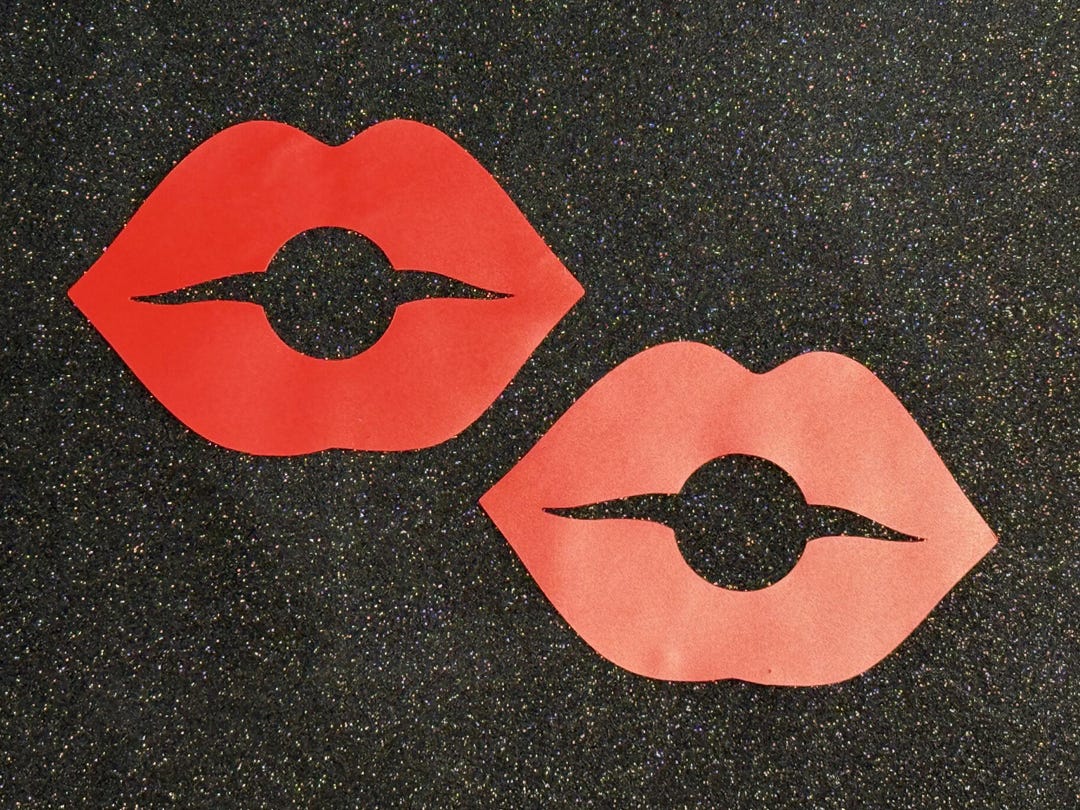 Red Lips Nipple Stickers | Medical Grade Adhesive | Latex-free - Etsy