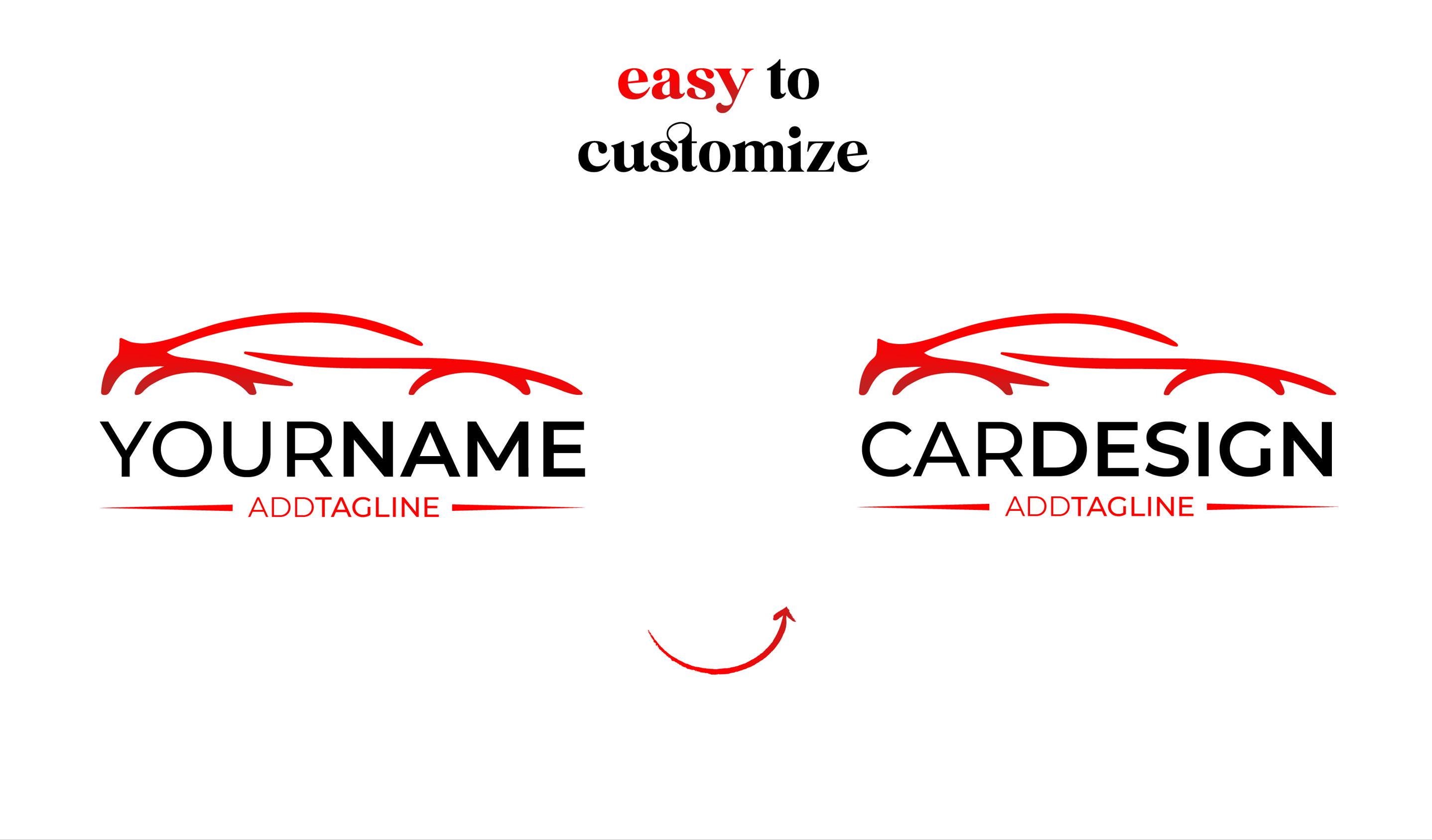 Editable Car Logo Design | DIY Auto Business Logo | Customizable Canva ...