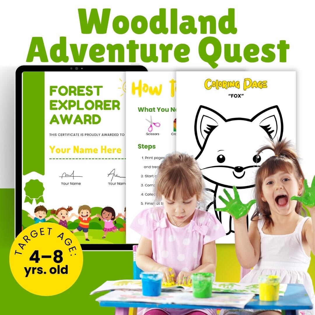 Woodland Adventure Printable: Forest Scavenger Digital Download ...