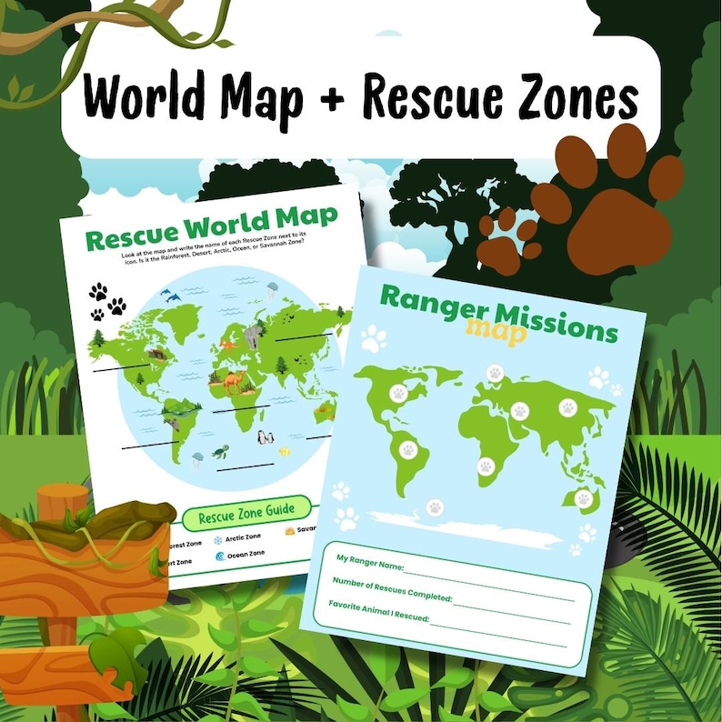 Animal Rescue Rangers Activity Printable STEM Pack: Editable PDF ...