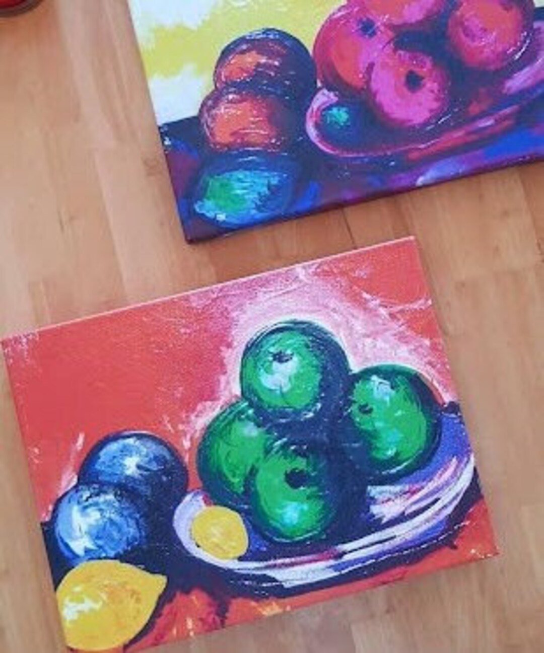 FLUORO FRUIT 2 Pop Art Style Bright Fresh Canvas Digital Print of ...