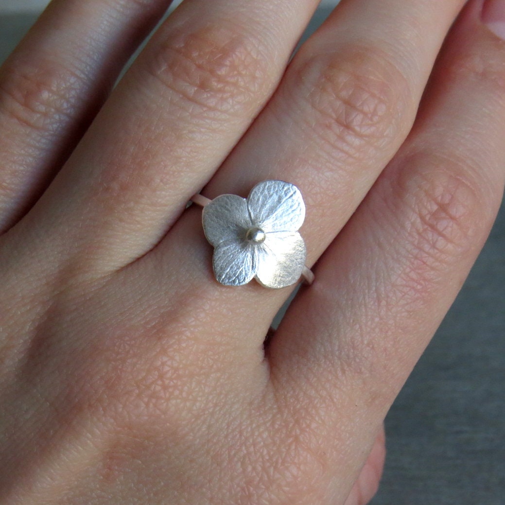 Hydrangea Ring Nature Inspired Ring Real Flower Ring Plant | Etsy