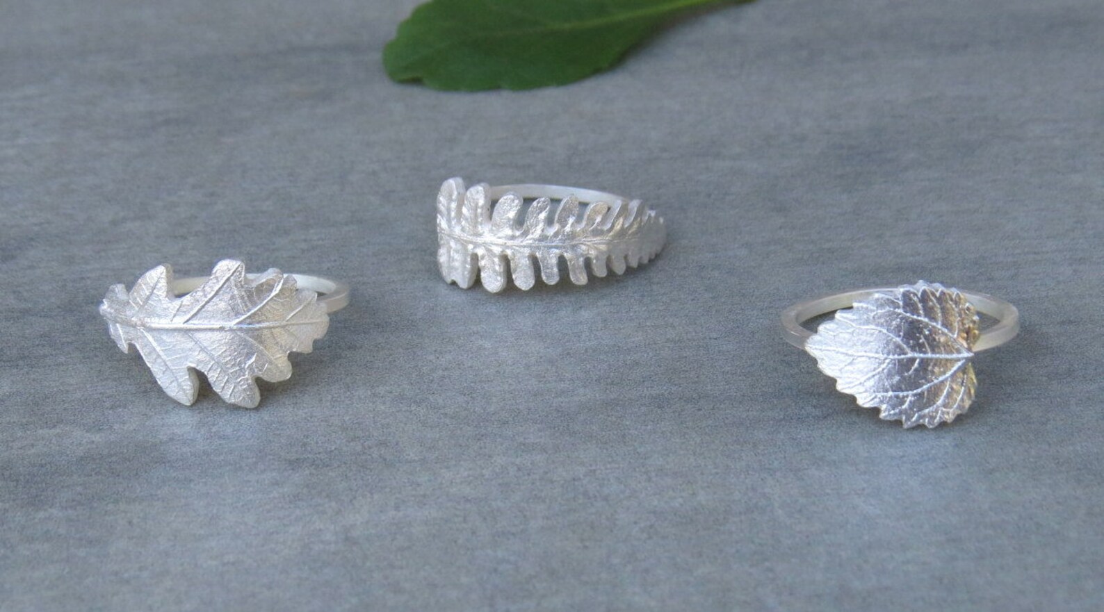 Fern Leaf Ring Nature Inspired Ring Silver Leaves Ring - Etsy