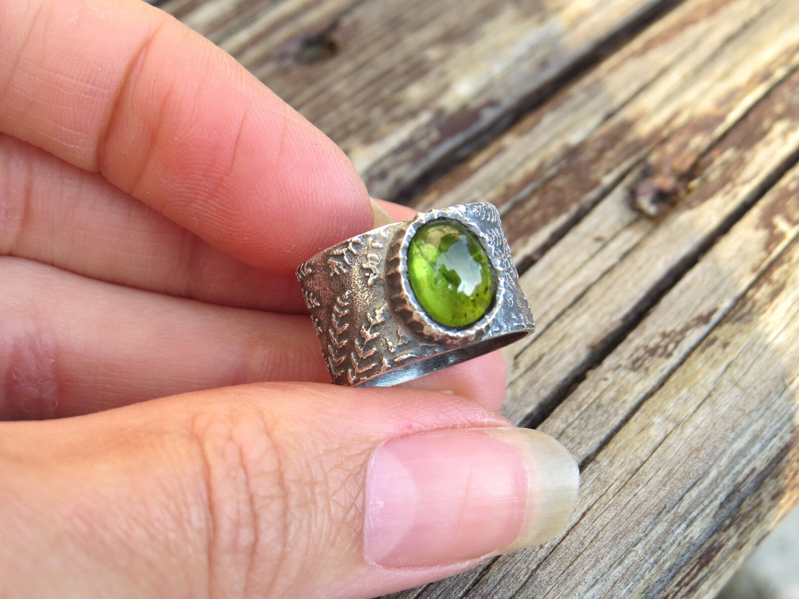 Fern Ring Fern Rings Botanical Ring Sterling Silver Peridot | Etsy