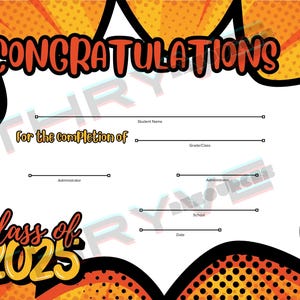 Editable Student Award Certificate Type 3 – Digital Download Template ...