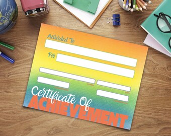 Editable Student Award Certificate Type 2 – Digital Download Template ...