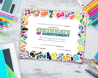 Editable Student Award Certificate Type 6 – Digital Download Template ...