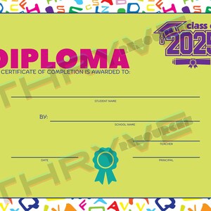 Editable Student Award Certificate Type 9 – Digital Download Template ...