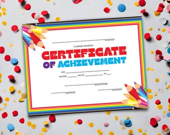 Editable Student Award Certificate Type 3 – Digital Download Template ...