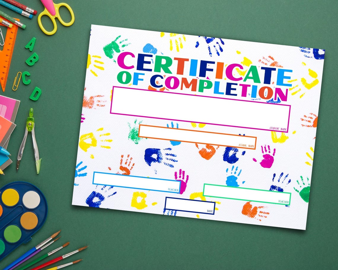 Editable Student Award Certificate Type 7 – Digital Download Template ...