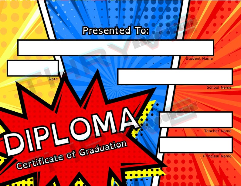 Editable Student Award Certificate Type 5 – Digital Download Template ...