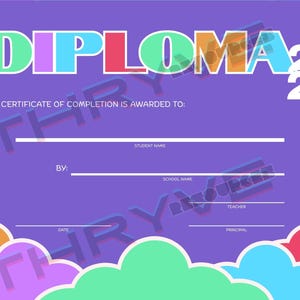 Editable Student Award Certificate Type 2 – Digital Download Template ...