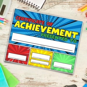 Editable Student Award Certificate Type 4 – Digital Download Template ...