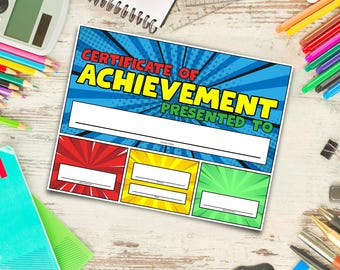 Editable Student Award Certificate Type 6 – Digital Download Template ...