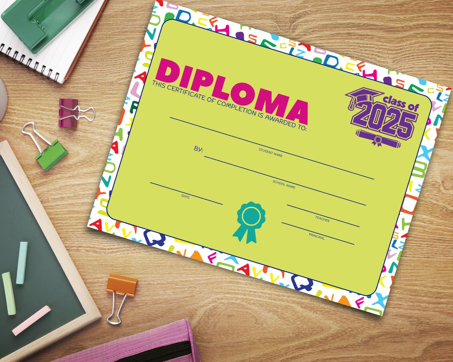 Editable Student Award Certificate Type 9 – Digital Download Template ...