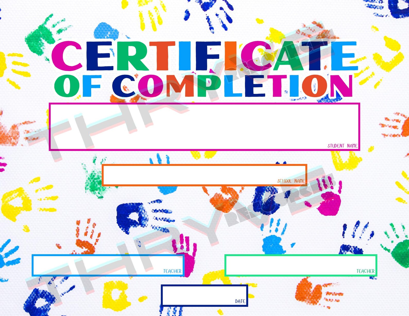 Editable Student Award Certificate Type 7 – Digital Download Template ...