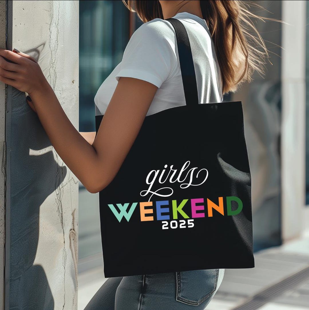 Cute Girls Weekend Tote Bag, Girls Weekend Gift Bag, Girls Trip Totes ...