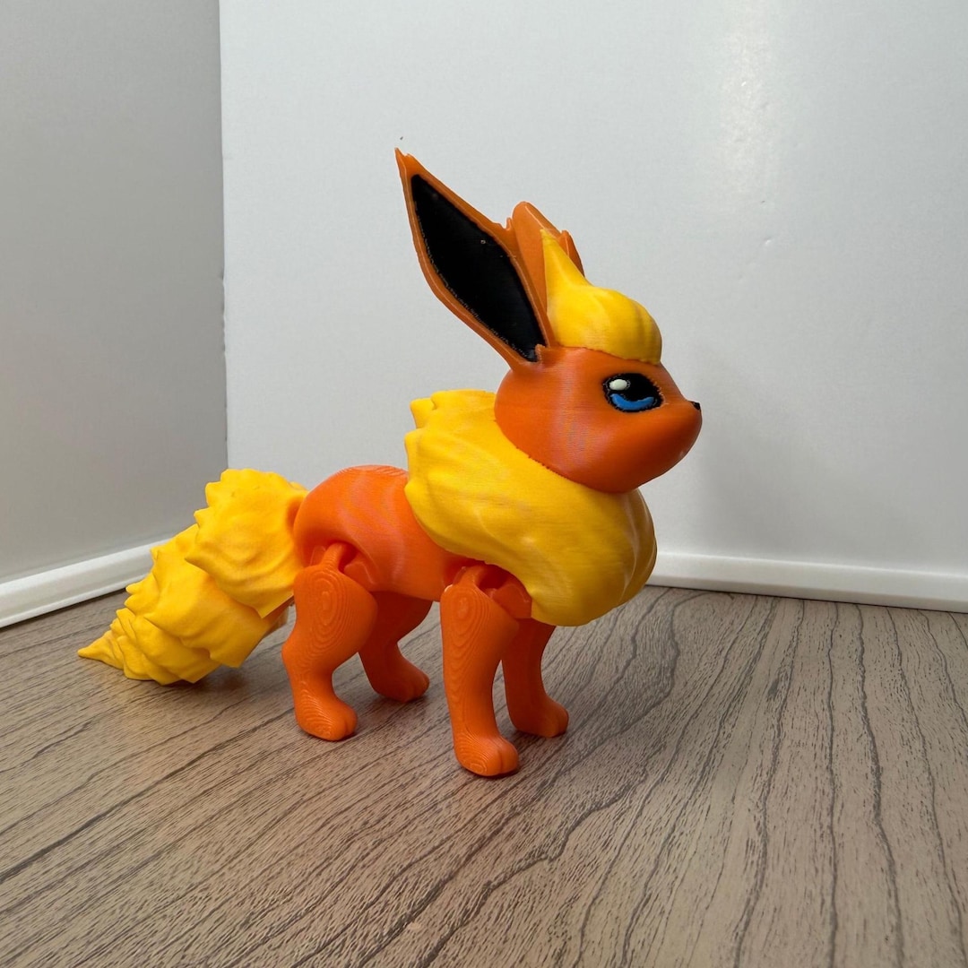 Flareon - Flexi Articulated Pokémon - Etsy