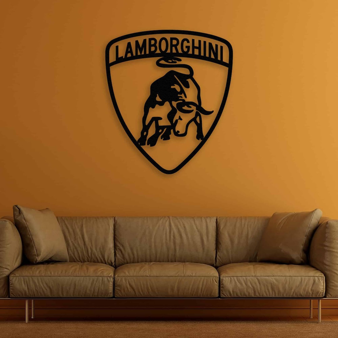 Lamborghini Metal Wall Art Decor, Custom Metal Artwork for Walls, Large ...