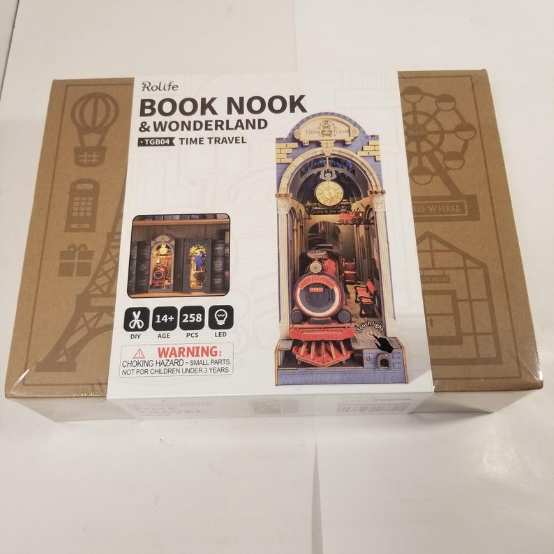 Rolife - Time Travel Book Nook DIY 3D Miniature Craft Kit 1/24 (TGB04 ...