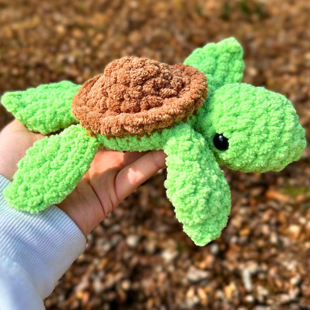 Handmade Crochet Baby Seaturtle Plush - Etsy