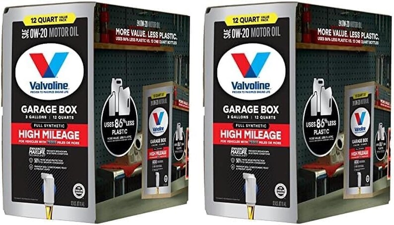 Valvoline High Mileage With Maxlife Technology 10W-30 Synthetic Blend ...