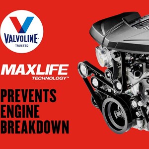 Valvoline High Mileage With Maxlife Technology 10W-30 Synthetic Blend ...