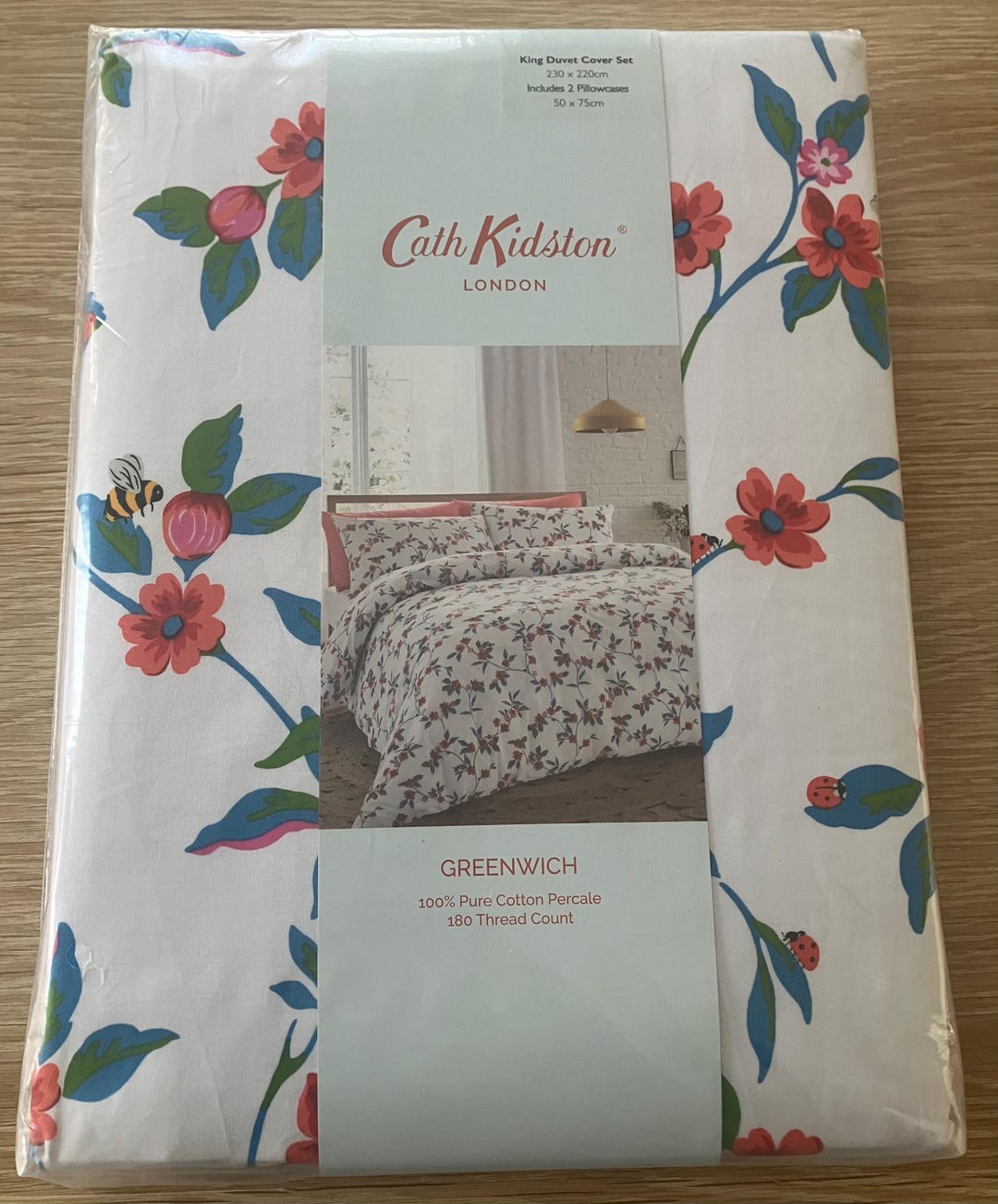 Original Cath Kidston King Size Quilt Duvet & Two Pillows - No Longer ...