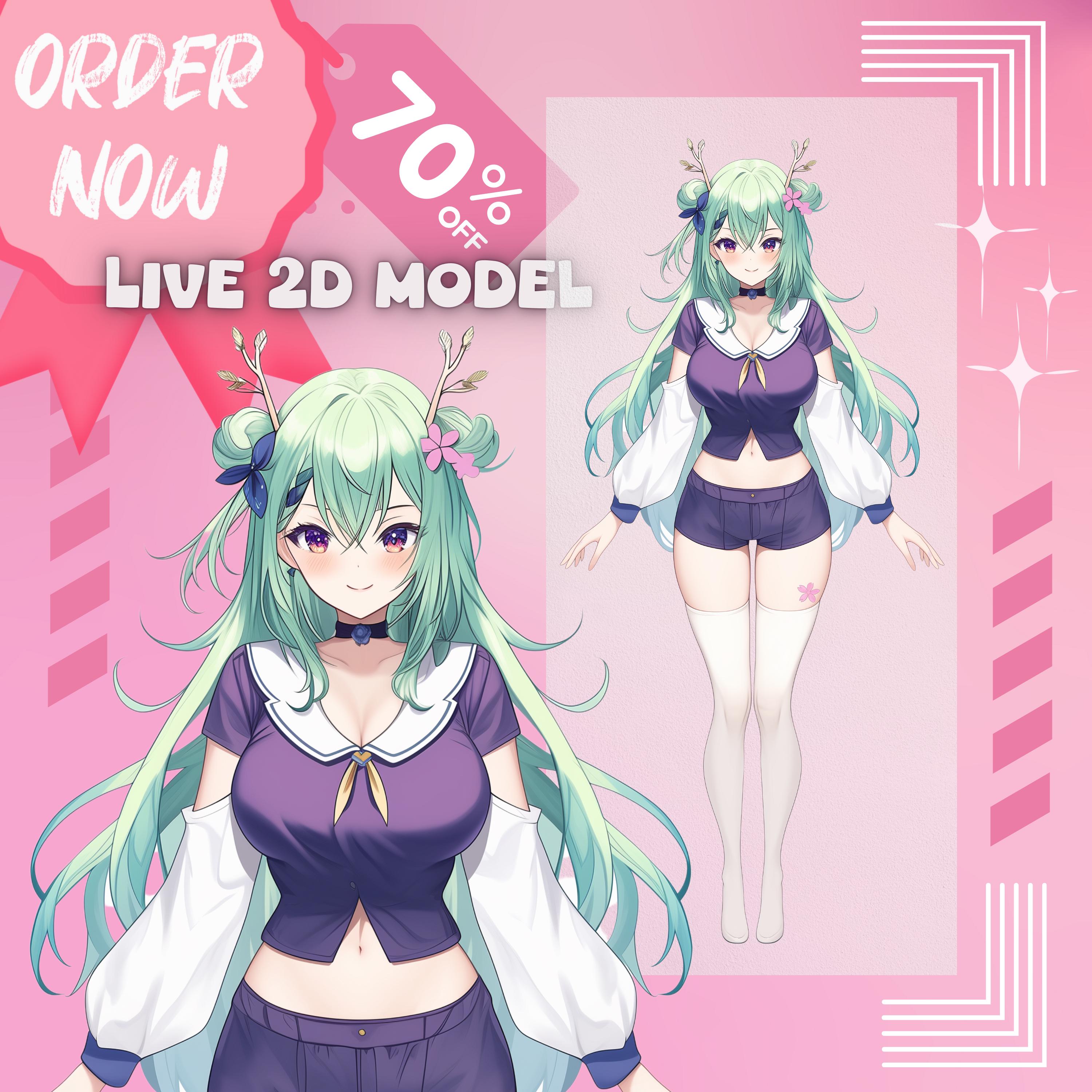 Custom Live2d Vtuber Model | Vtuber Commission | Custom Vtuber Design ...