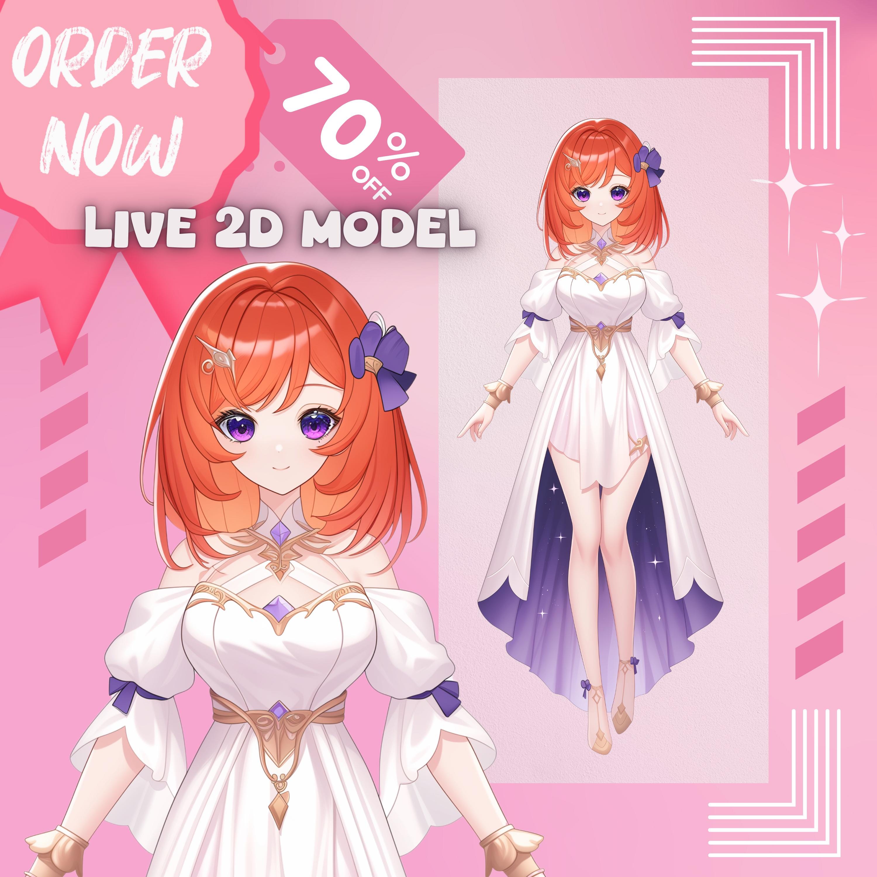 Custom Live2d Vtuber Model | Vtuber Commission | Custom Vtuber Design ...