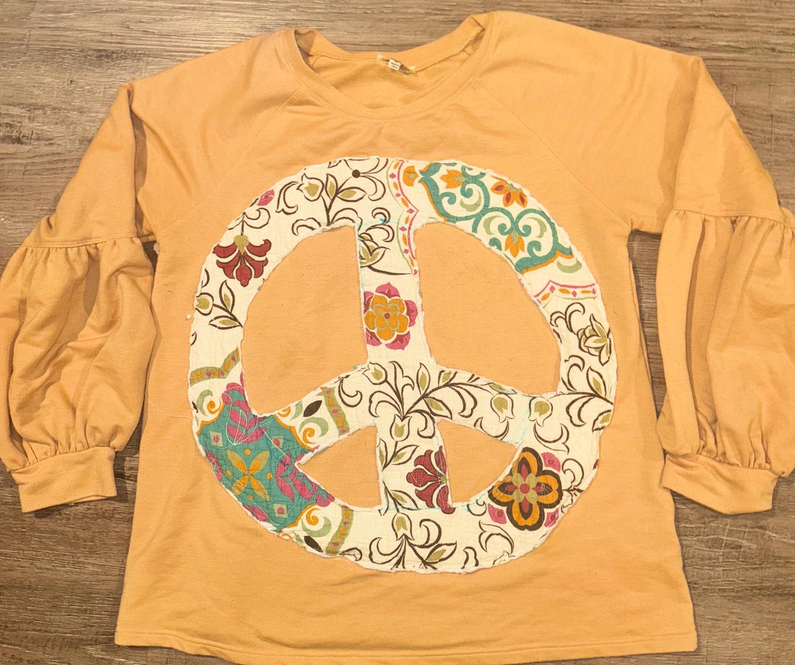 Vintage Peace Sign Appliqué - Etsy