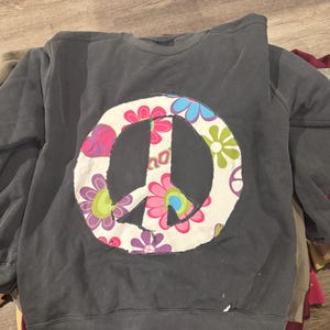 Vintage Peace Sign Appliqué - Etsy