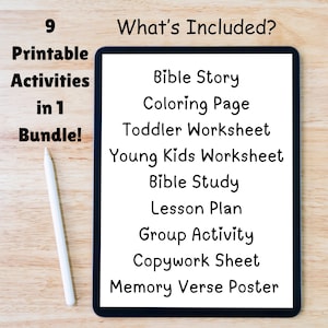 Jacob and Esau Bible Story Bundle: Kids Lesson Plan & Activities (PDF ...