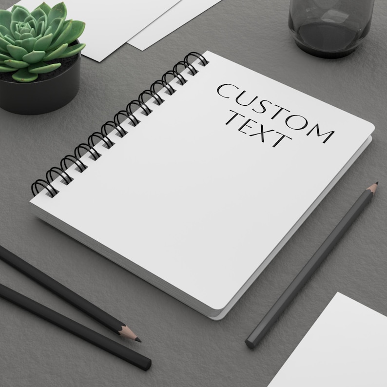 Custom Spiral Bound Journal | Personalized Notebook, Writing Journal ...
