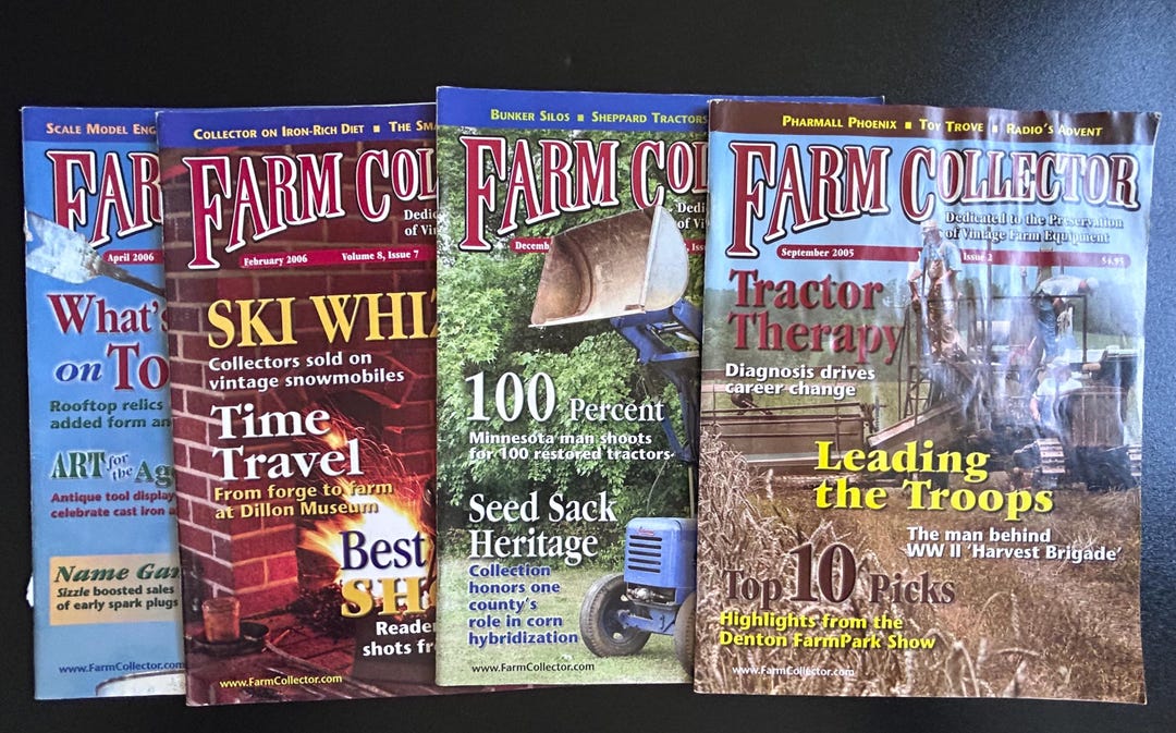 Vintage Farm Collector Magazines - Lot of 4 - 2005/2006 - Etsy