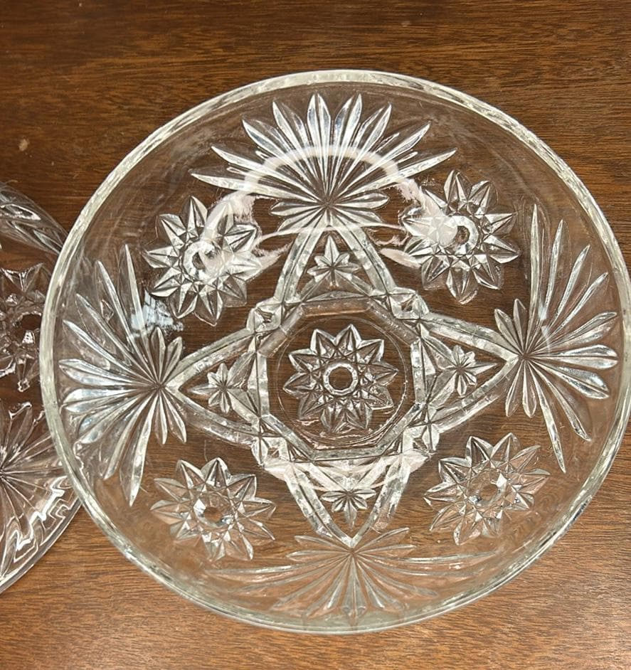 Vintage Star If David Glass Candy Dish W/ Lid - Etsy