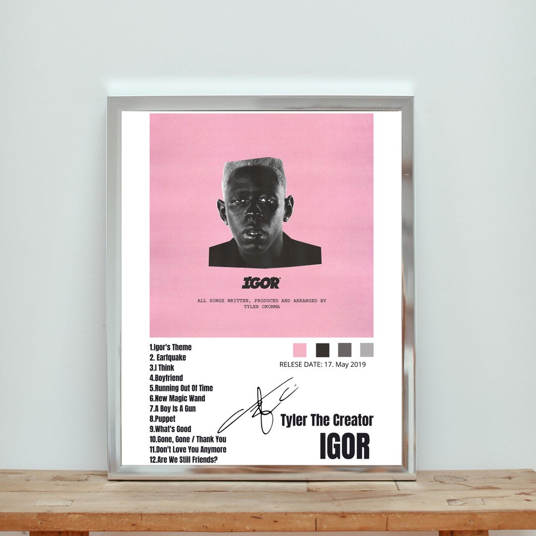 Limited Edition Igor by Tyler the Creator - Artist-signed Vinyl Album ...