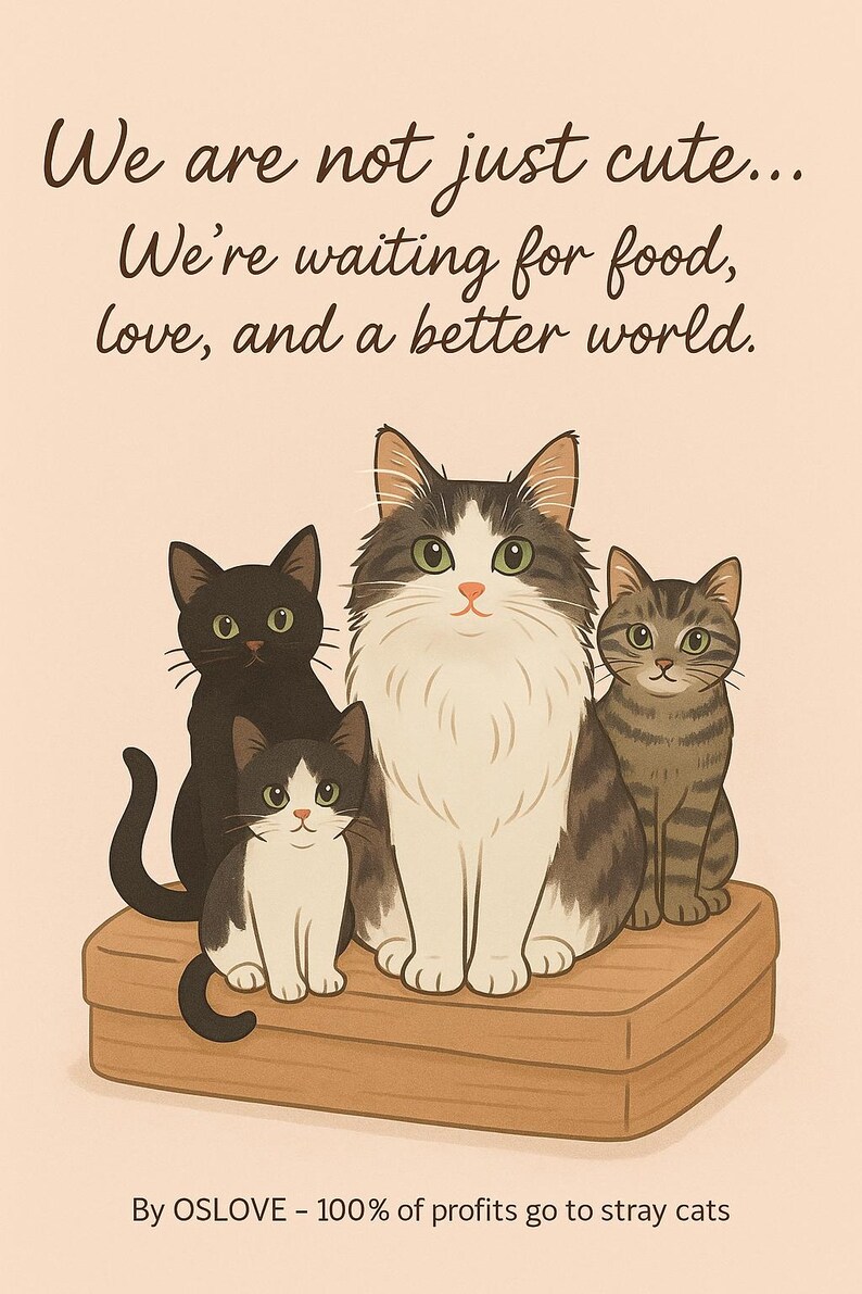 We Are Waiting – Cat Wall Art | Printable Poster | 100% Profits to ...