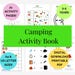 Camping Activity Book for Kids 3 to 5 Years, Camping Themed Activity ...