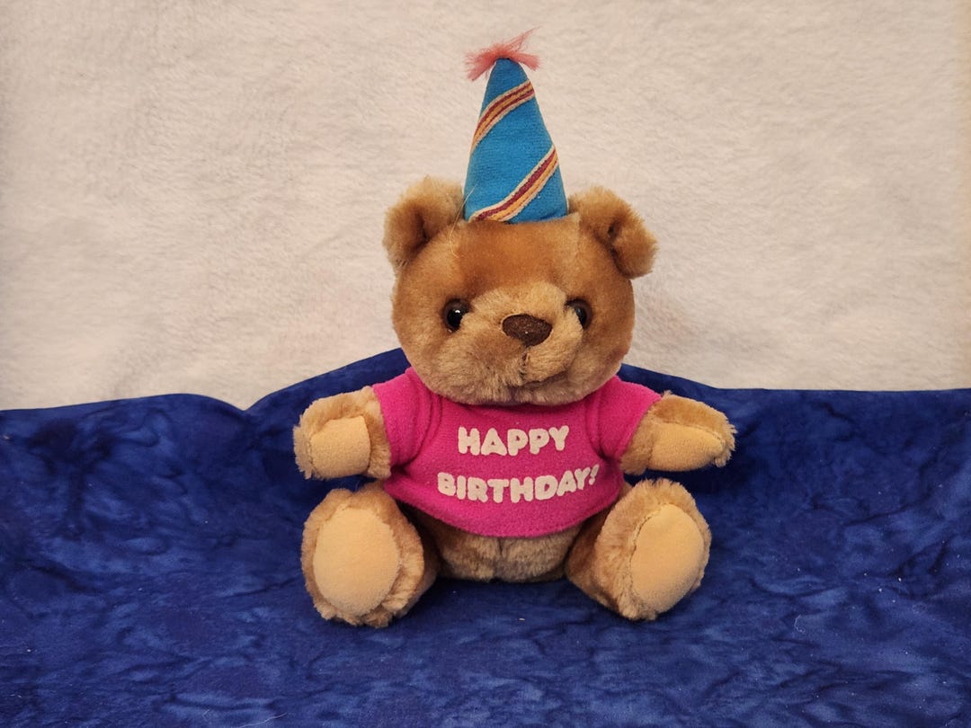 Happy Birthday Plush Russ, Gift for Friend, Teddy Bear With Birthday ...